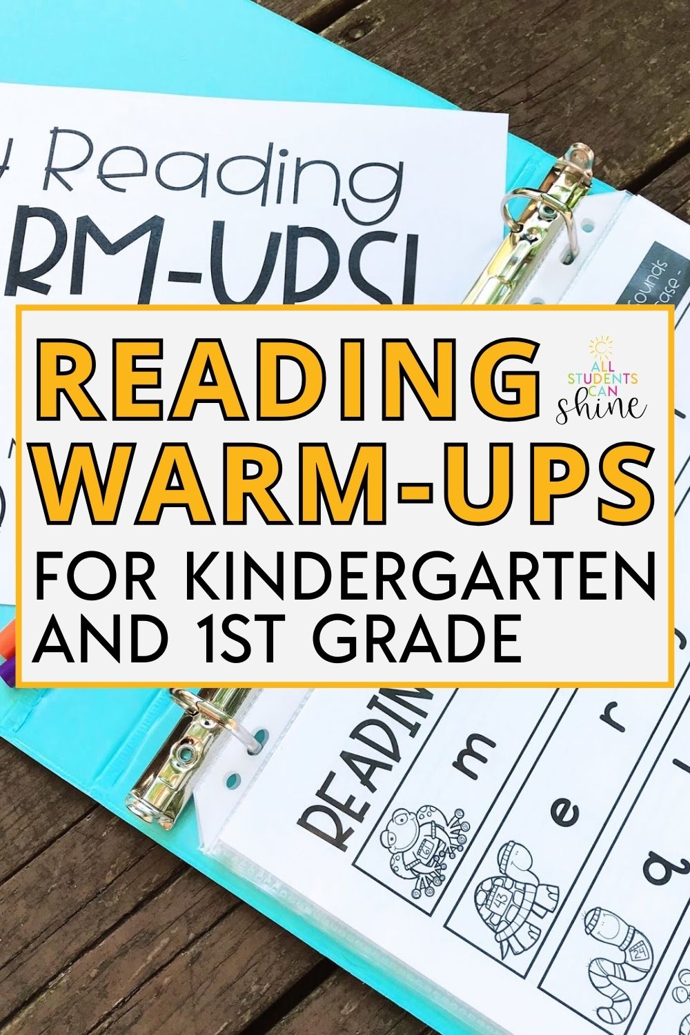 Reading Warm-Ups for Kindergarten and 1st Grade - All Students Can Shine