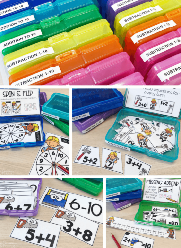 Quick & EASY Math Centers for PreK-1st Grade - All Students Can Shine