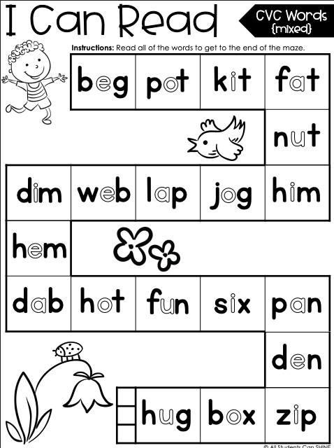 Free Reading Fluency Intervention Resources Your K-1 Students Will Love ...