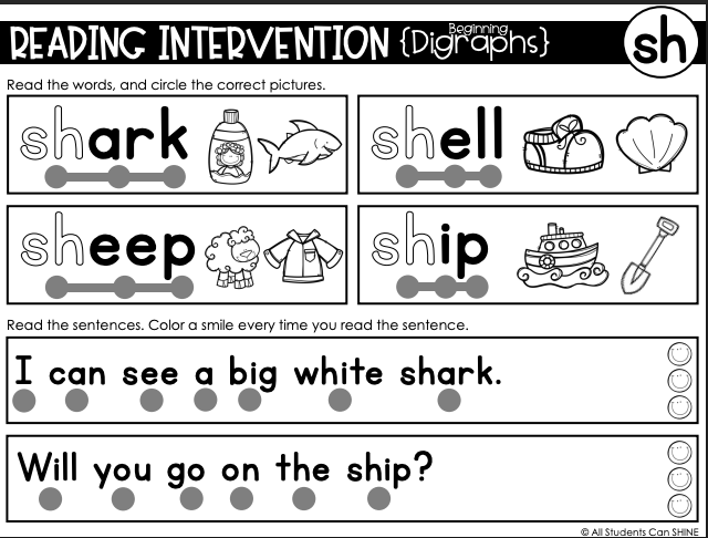 Free Reading Fluency Intervention Resources Your K-1 Students Will Love ...