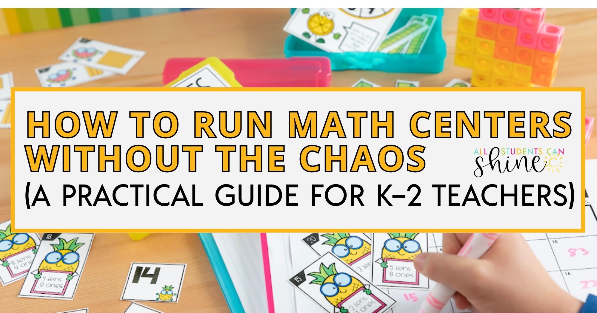 How to Run Math Centers Without the Chaos (A Practical Guide for K–2 ...