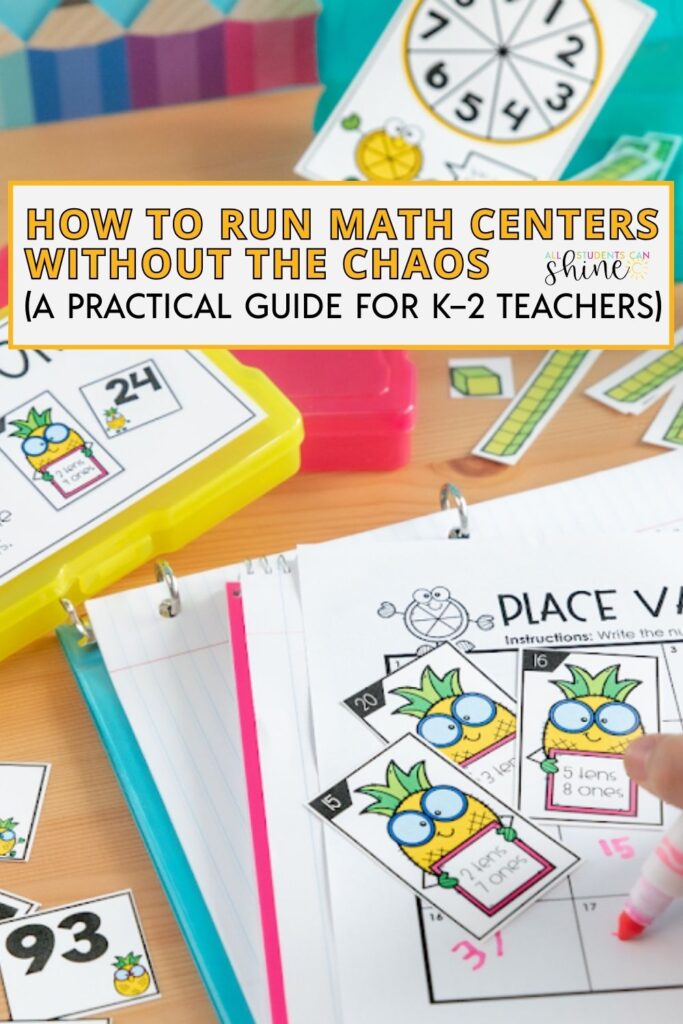 How to Run Math Centers Without the Chaos (A Practical Guide for K–2 ...