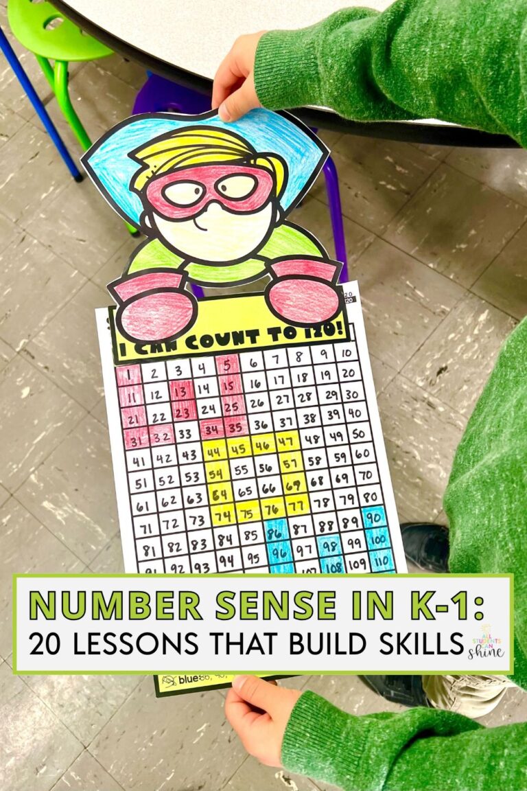 Number Sense in K-1: 20 Lessons That Build Skills - All Students Can Shine