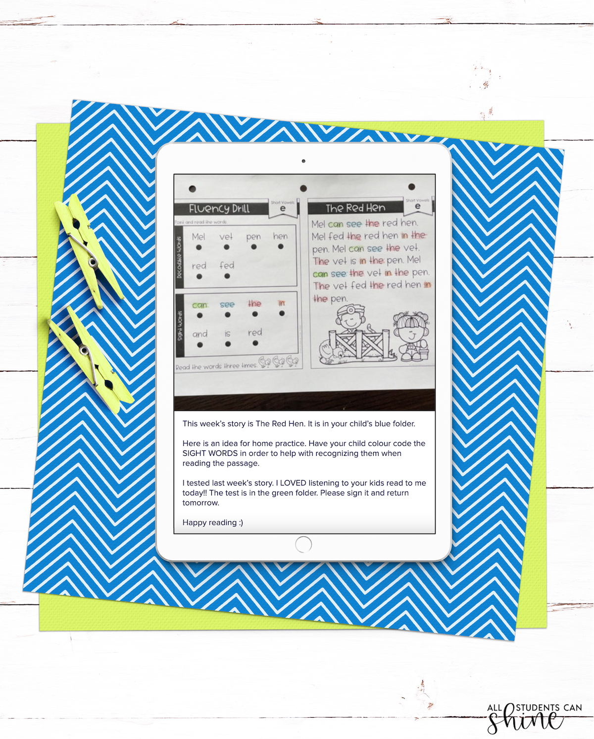 At-Home Reading Tips to Share With Your K-2 Parents - All Students Can ...