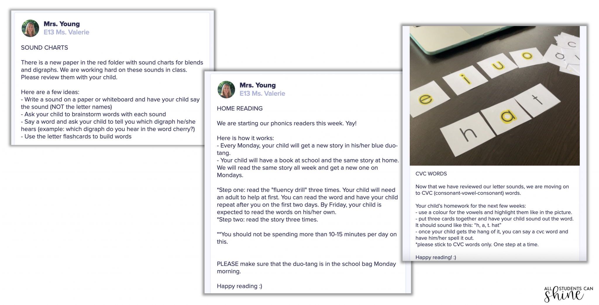 At-Home Reading Tips to Share With Your K-2 Parents - All Students Can ...