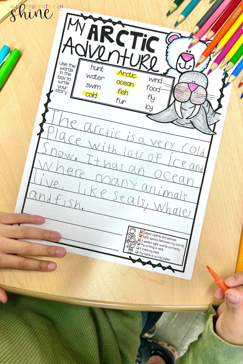 Inquiry-Based Arctic Animals Unit for 1st Grade - All Students Can Shine