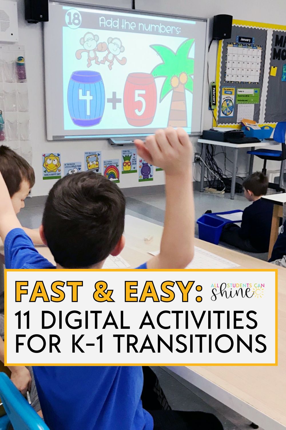 Fast & Easy: 11 Digital Activities for K-1 Transitions - All Students ...