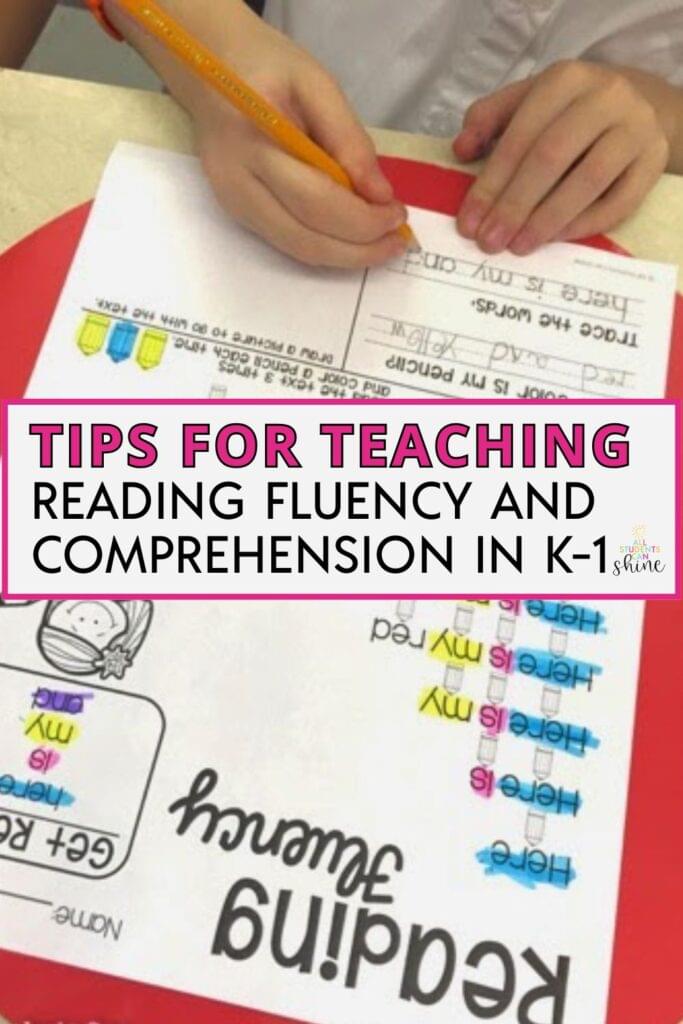 Tips for Teaching Reading Fluency and Comprehension in K-1 - All ...