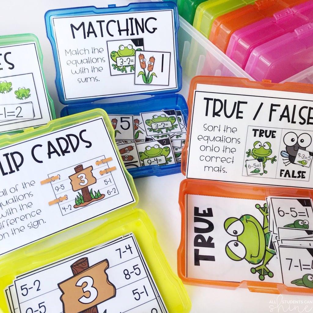 Quick & EASY Math Centers for PreK-1st Grade - All Students Can Shine