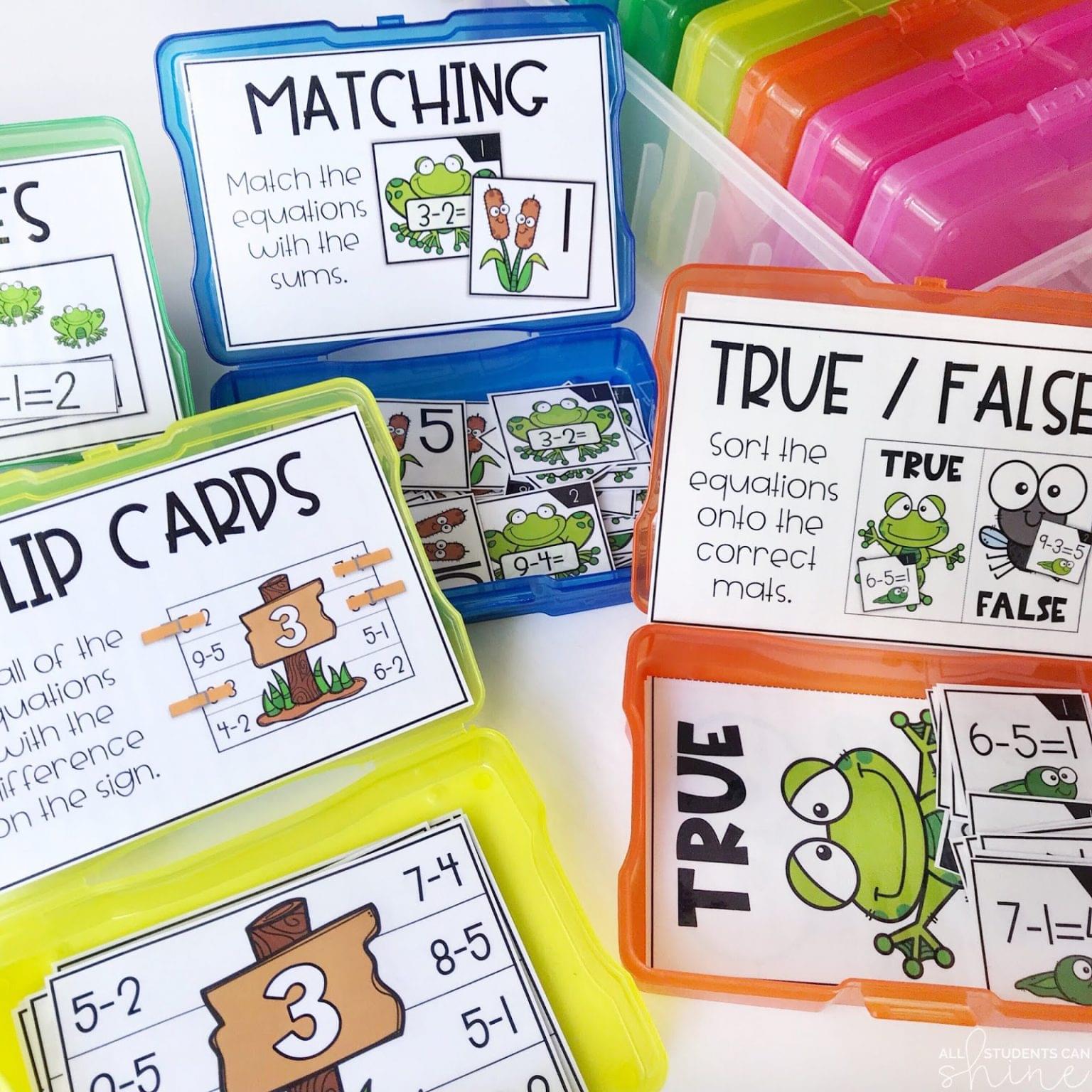 Quick & EASY Math Centers for PreK-1st Grade - All Students Can Shine